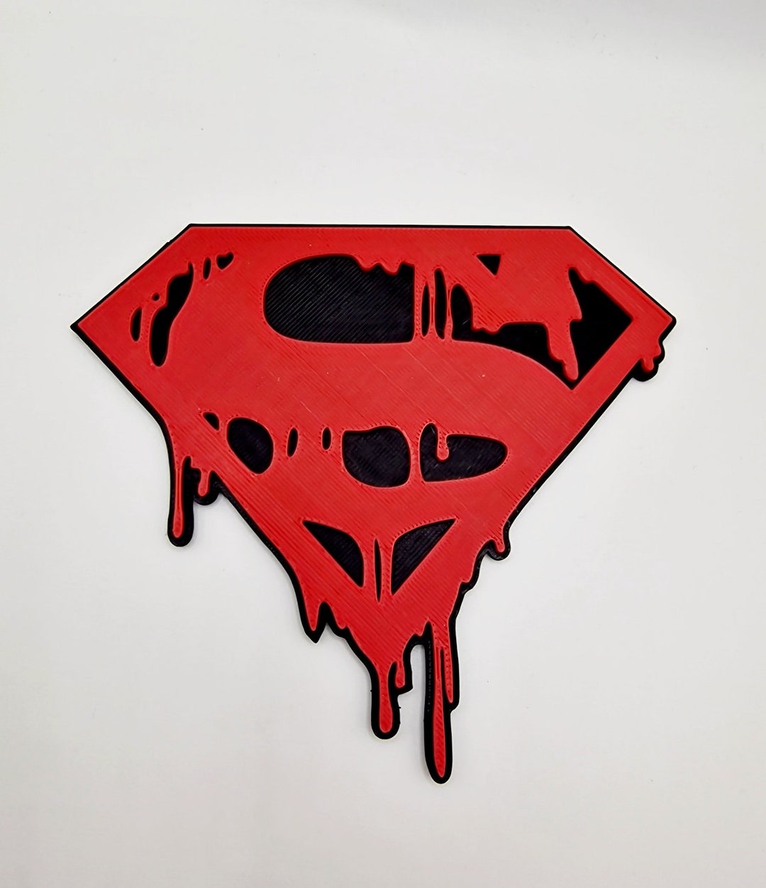 Superman Chest Bleeding Death Emblem DC Logo 3D Printed Full Color Wall ...