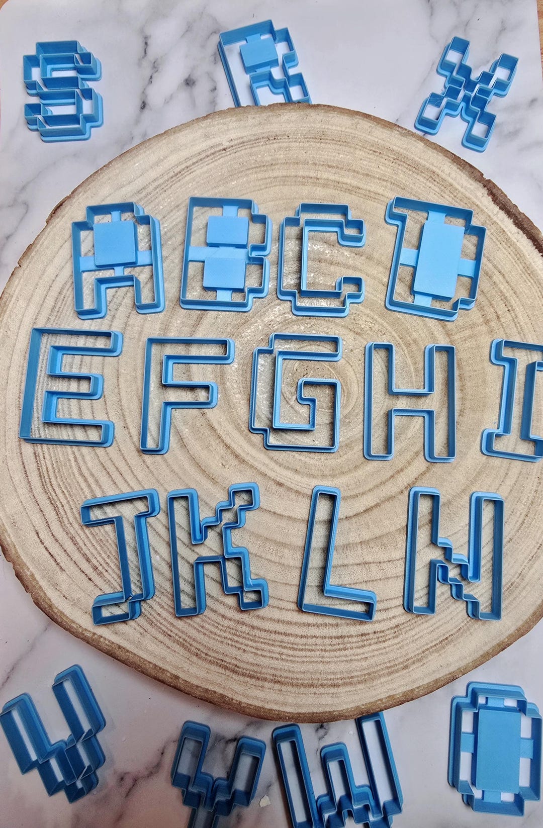 Pixel FONT Cookie Cutters - RPG Menu Text, Fondant Letters, Cake ...