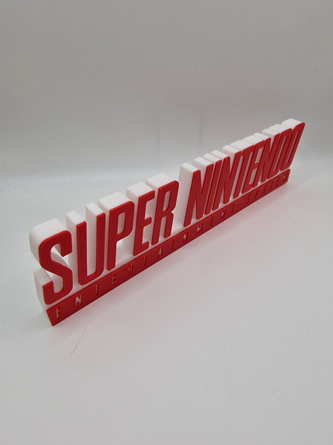 Super Nintendo Video Game Logo 19 Cm (3D Printed, Game Room, Shelf ...
