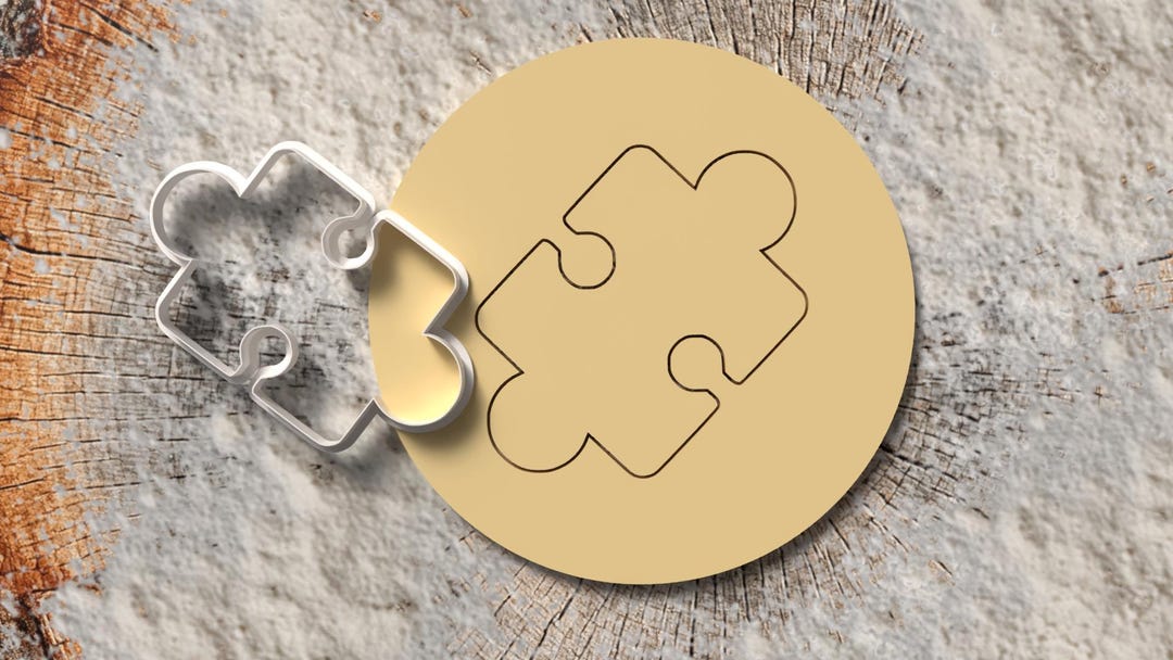Puzzle Piece Cookie Cutter | Autism Puzzle Cookie Cutter | Shape ...