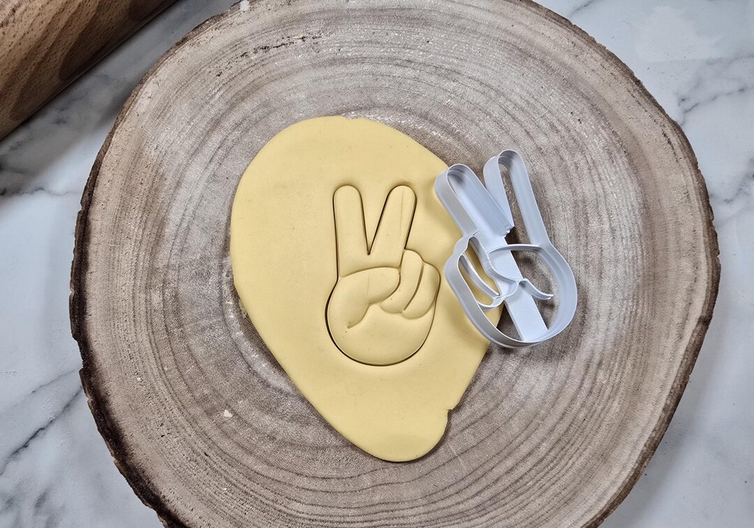 Peace and Victory Sign Cookie Cutter | Hand V Cookie Cake Decoration ...