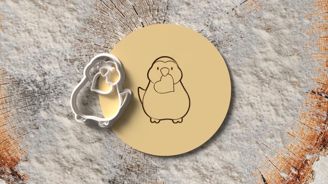 Bird Cookie Cutters: 3D Printed Parrot Baking Utensils, Fondant Tool ...