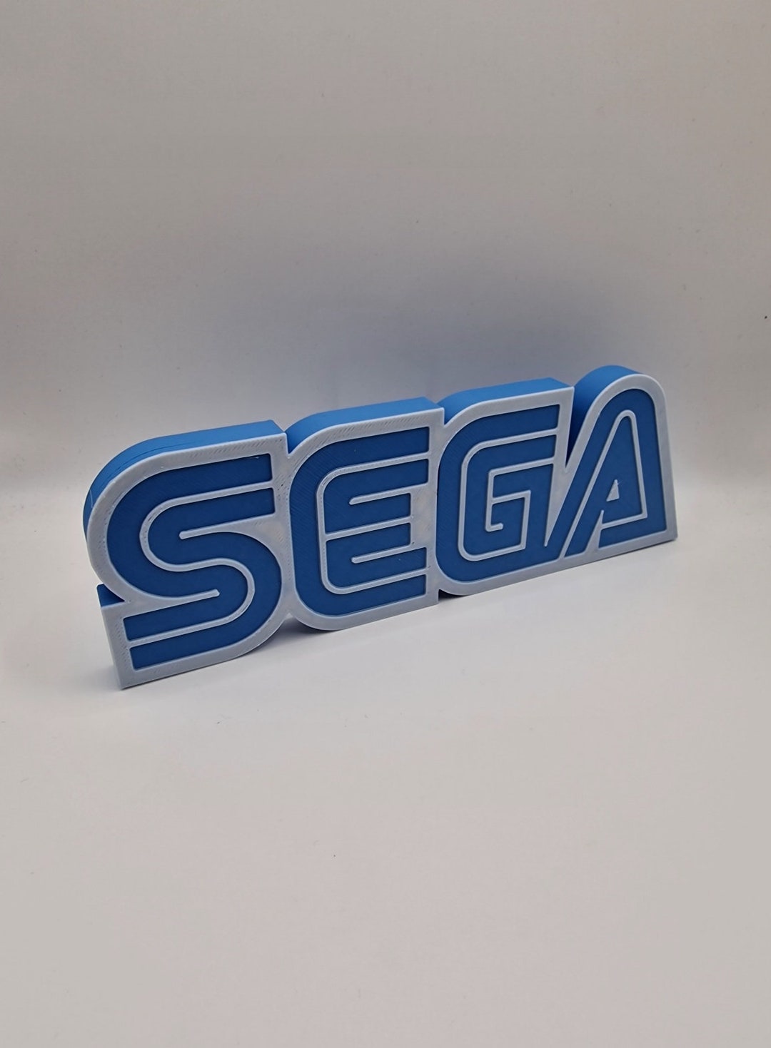 Sega Video Game Logo 19 Cm (3D Printed, , Game Room, Shelf, Wall, Video ...