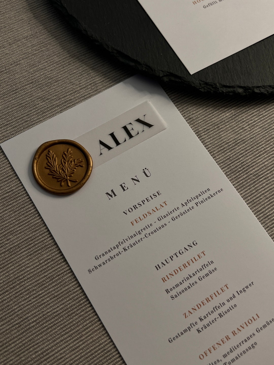 Luxury Menu Cards Wedding Menu Food Dinner Dessert Main Course ...