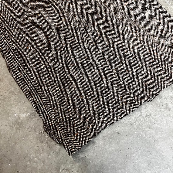 CC41 1940S Wartime 1940s Herringbone Tweed Rainbow Fl… - Gem