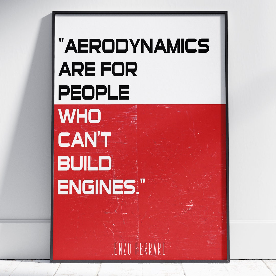Enzo Ferrari, F1 Quote Print, F1 Quotes, Quote Poster, Automotive ...
