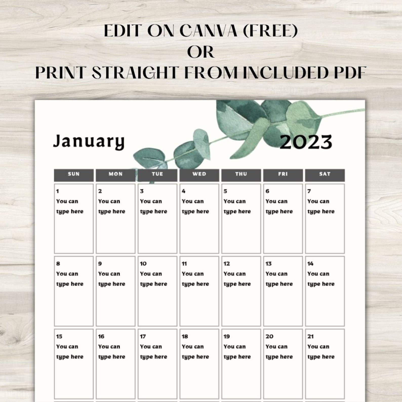 Editable & Printable 2023 Digital Planner - Etsy