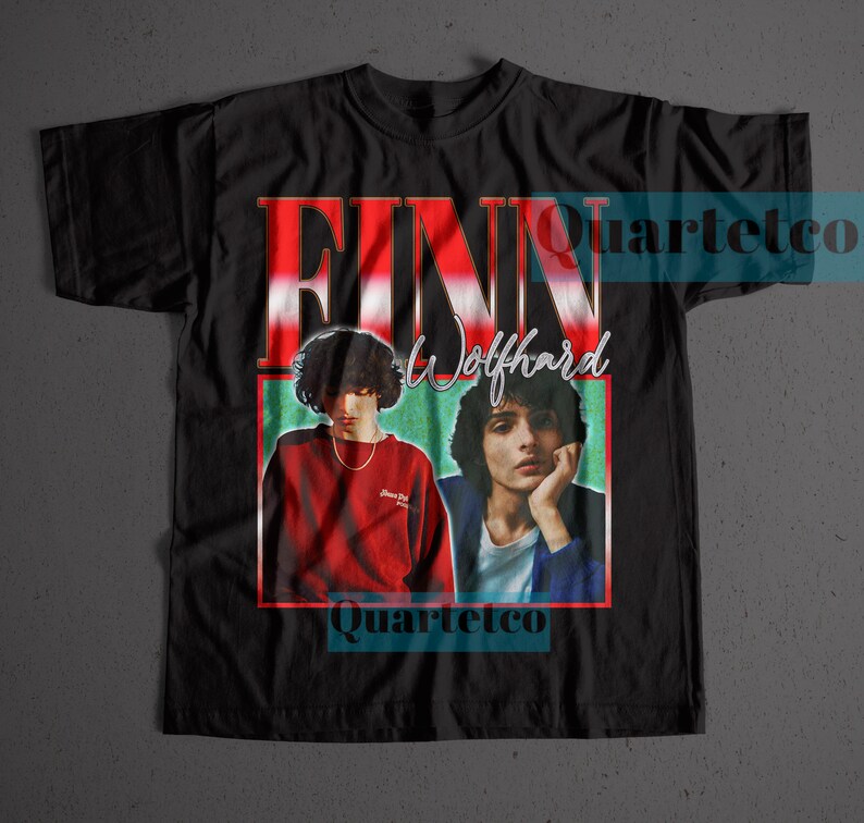 Finn Wolfhard, camisa de Finn Wolfhard, camiseta vintage de Finn ...