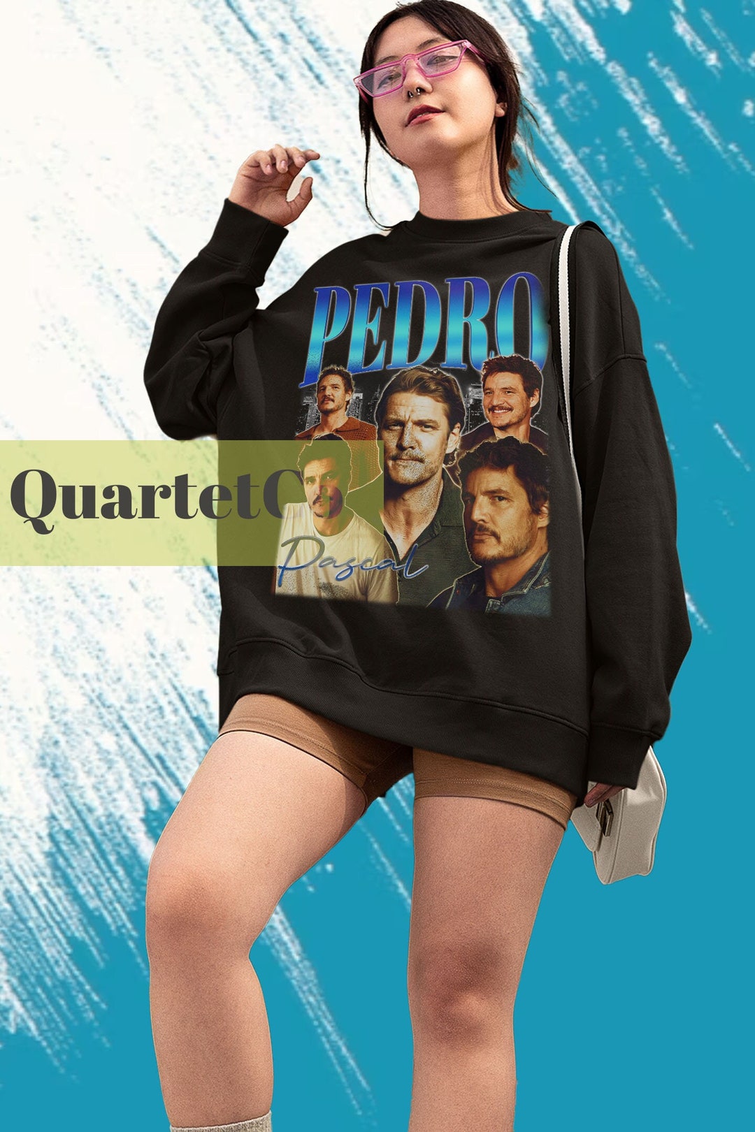 Pedro Pascal Sweatshirt, Pedro Pascal Sweater, Vintage Pedro Pascal ...