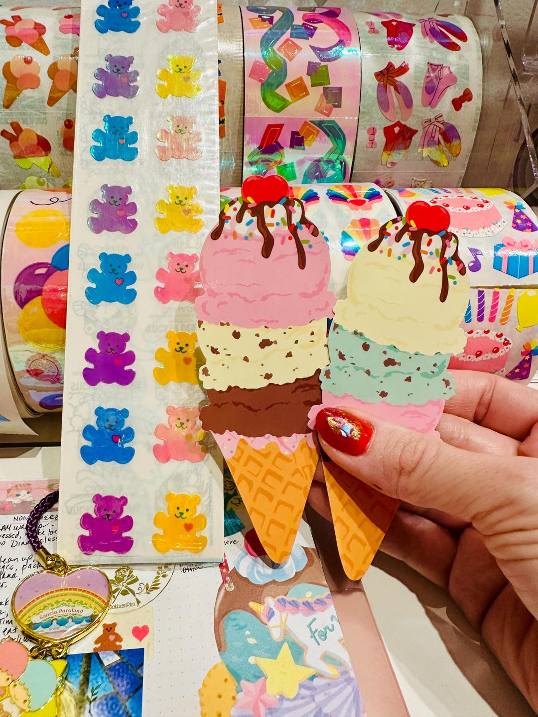 Big 5 Inch Ice Cream Japanese Stickers 5 In. X 1.75 In. Big Ice Cream ...