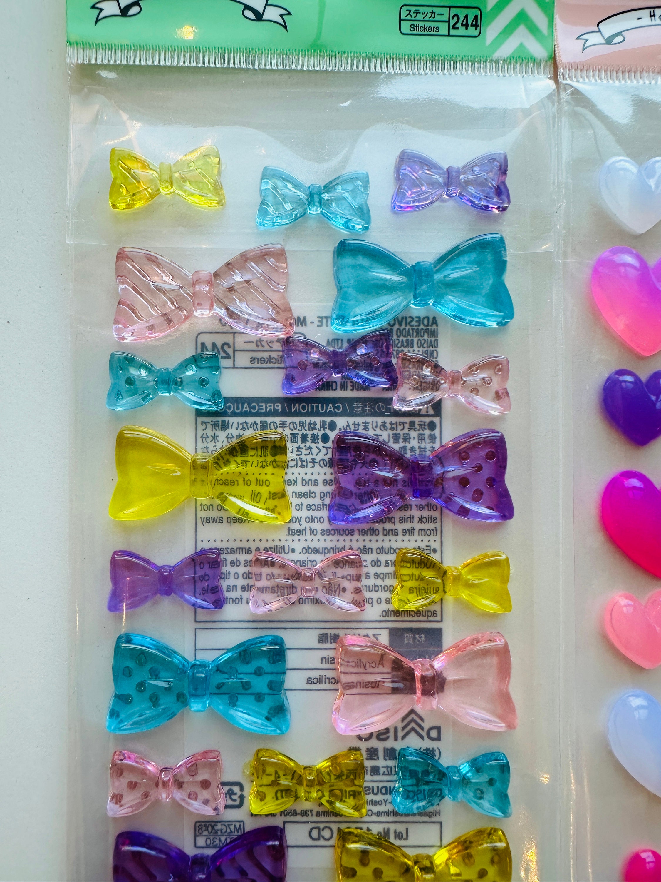 Japan Import Rhinestone Sticky Jewels Stickers Stars and Moons, Clear ...