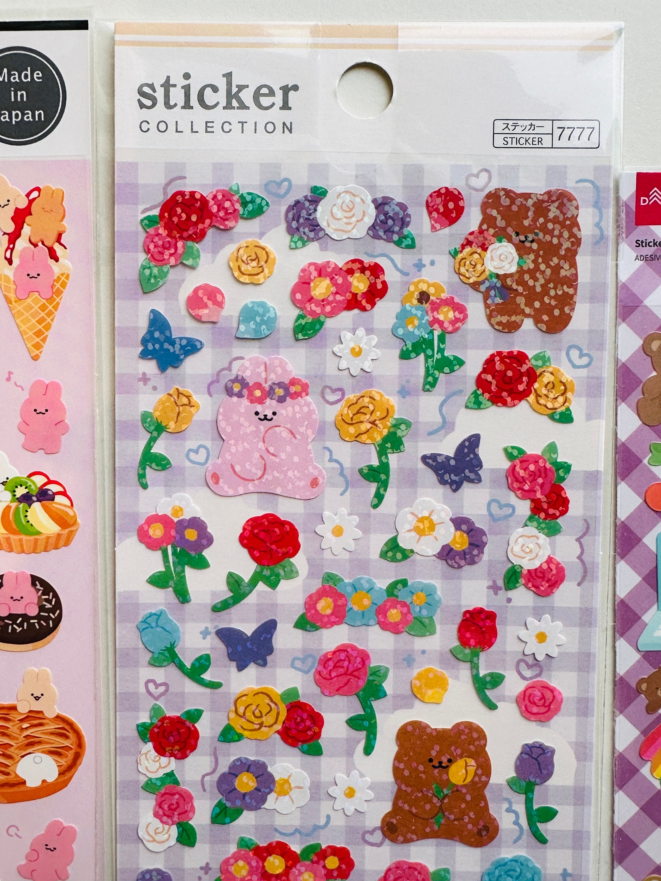 Japanese Stickers Sweets, Bubbles, Alphabet Letters, Hearts, Deco Puffy ...