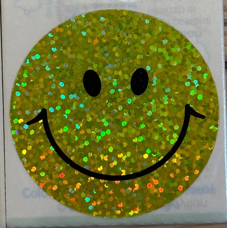 Vintage Sandylion Smiley Face Stickers Sealed Packs Big Holographic ...