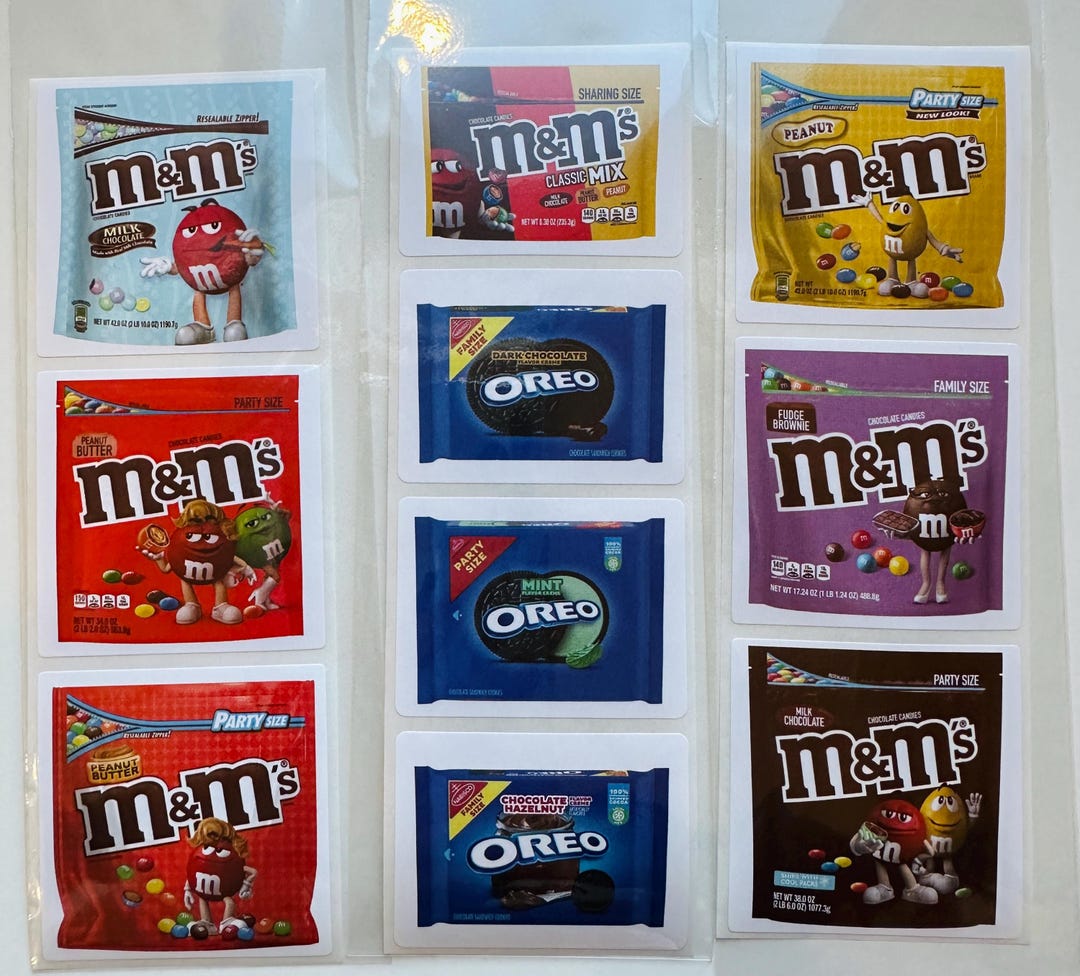 New Japanese Mnms Candy Oreo Cookies Sweets Hand Made Stickers Lot Made ...