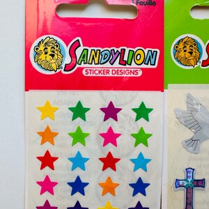 Vintage Sandylion Sticker Pack: Stars, Easter, Toy Box, Equestrian - Etsy