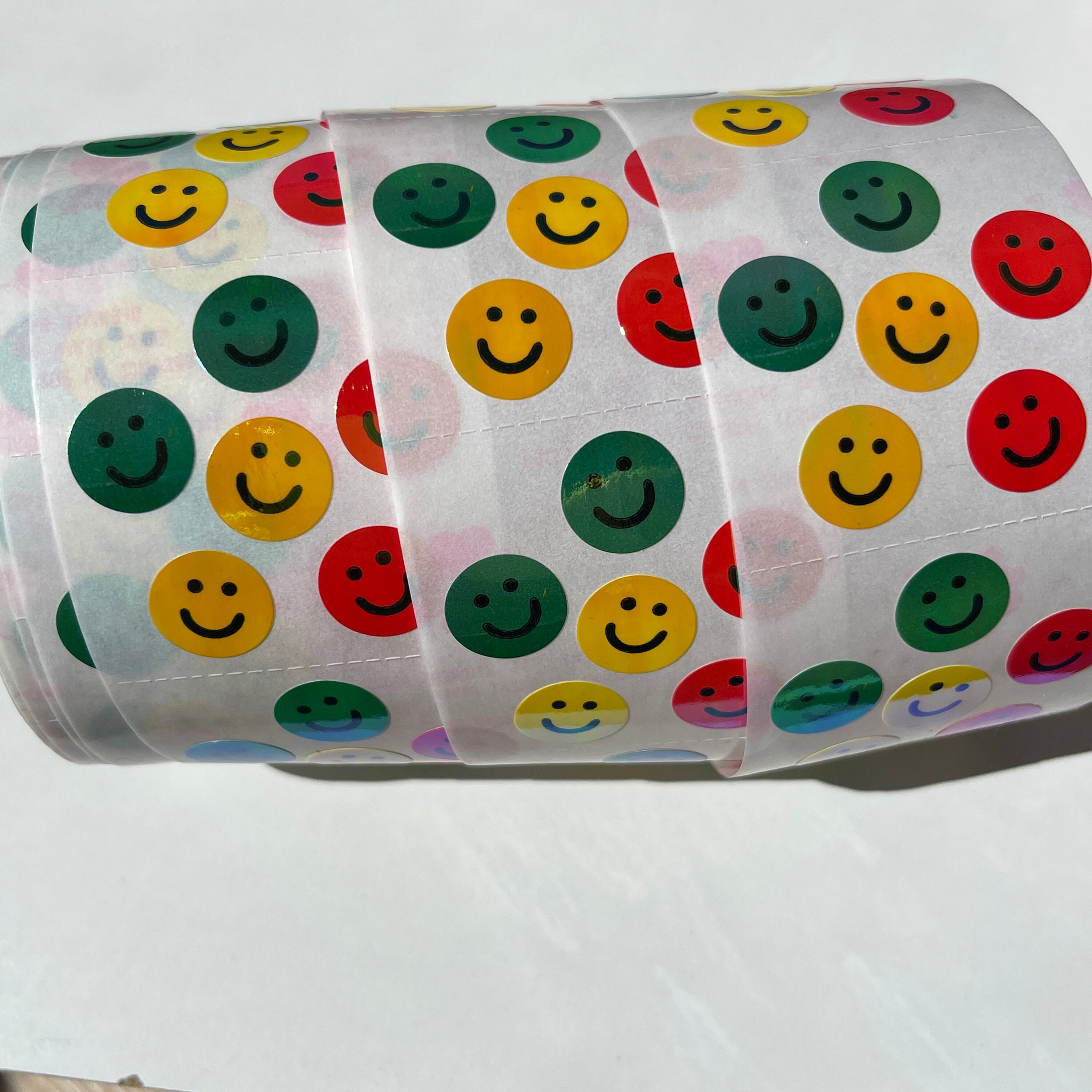Sticker Roll Vintage Pearly Smiley Face Stickers Great 7 Sticker on the ...