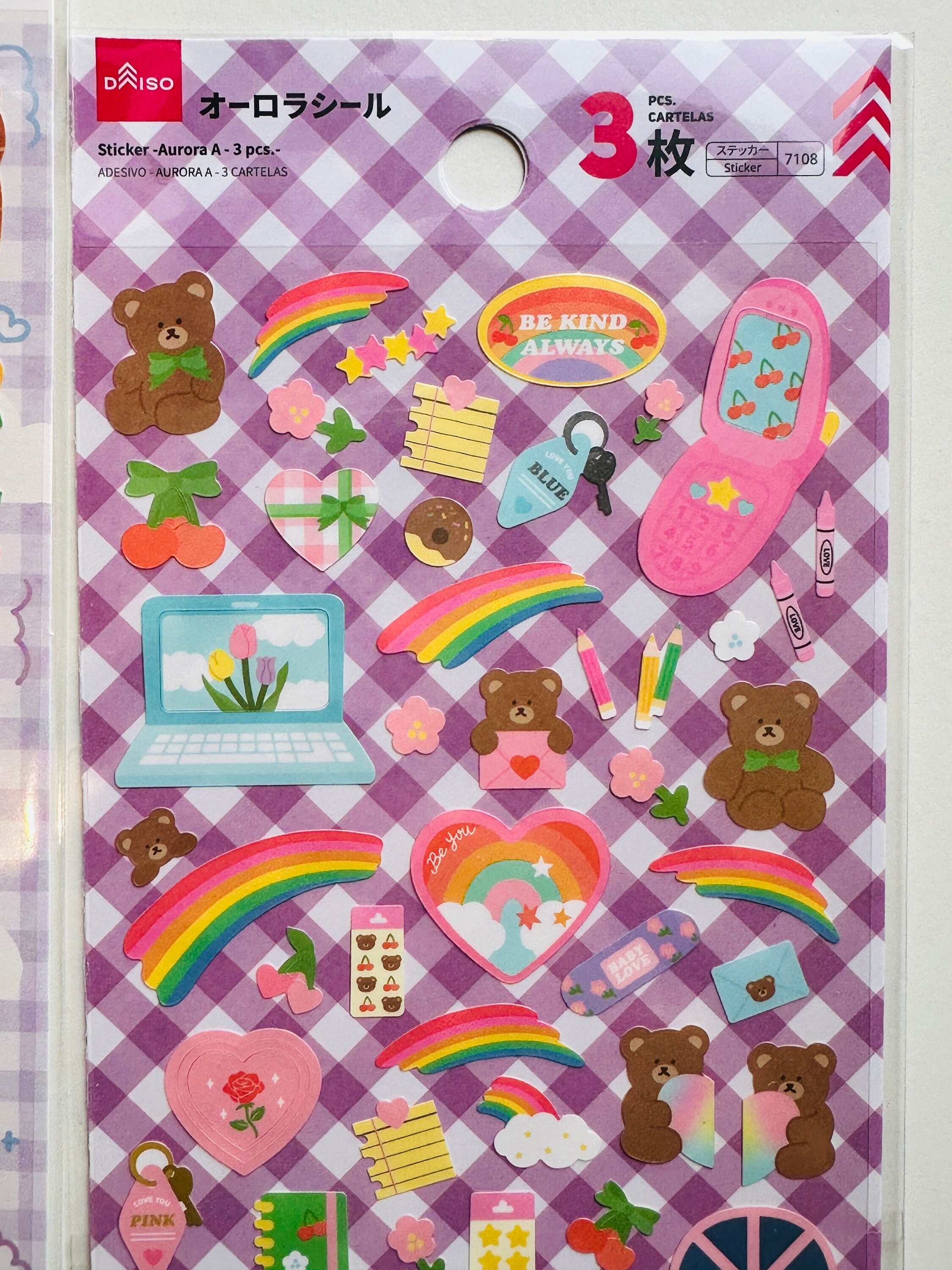 Japanese Stickers Sweets, Bubbles, Alphabet Letters, Hearts, Deco Puffy ...