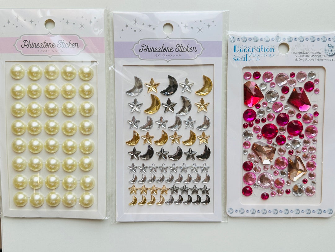 Japan Import Rhinestone Gemstone Kira Kira Sparkle Flat Back Sticky ...