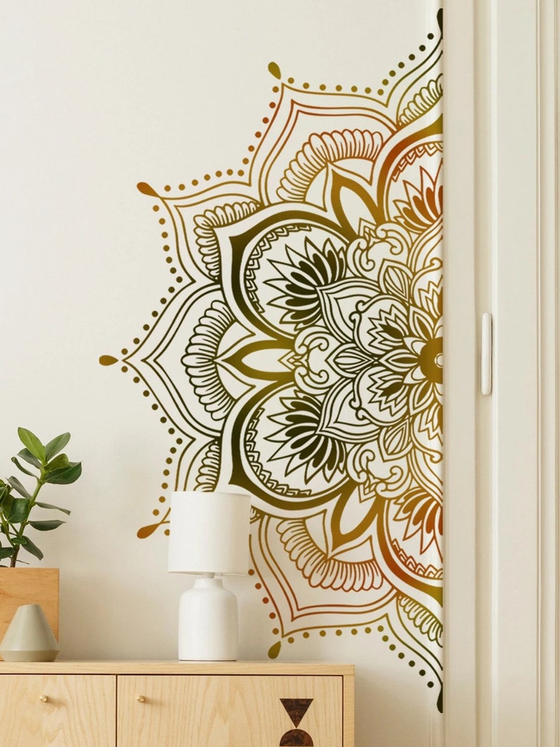 Mandala Pattern Wall Sticker for Home Decoration - Etsy