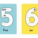 Number Tracing Flashcards, Counting, Learn Numbers, Preschool and ...