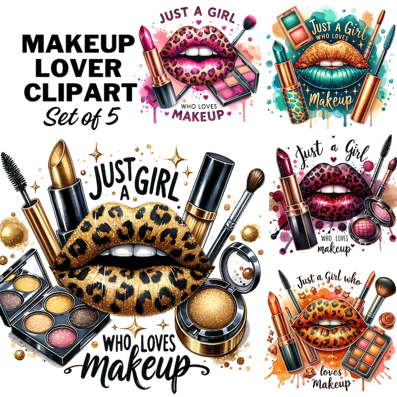 Leopard Make up Set - Etsy UK