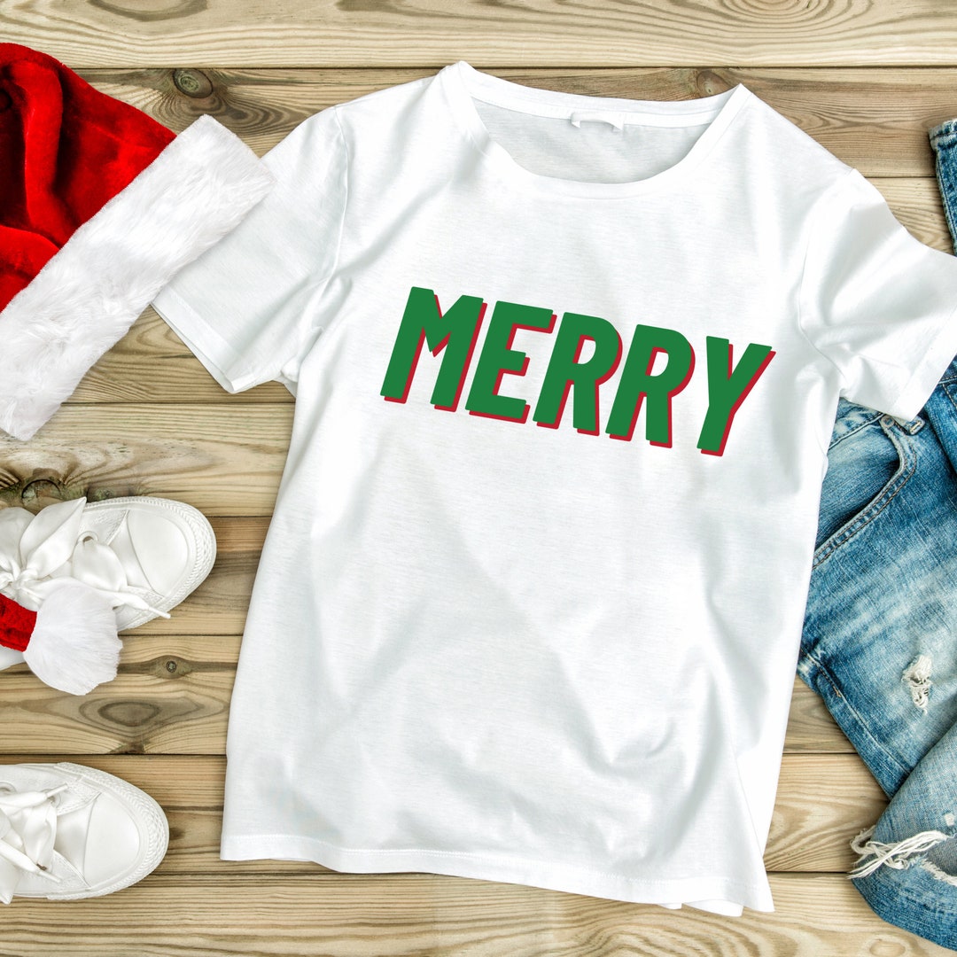 Merry Vector | 3 Svg | 3 Merry Vector Svgs, Holiday Cut Files, Digital ...