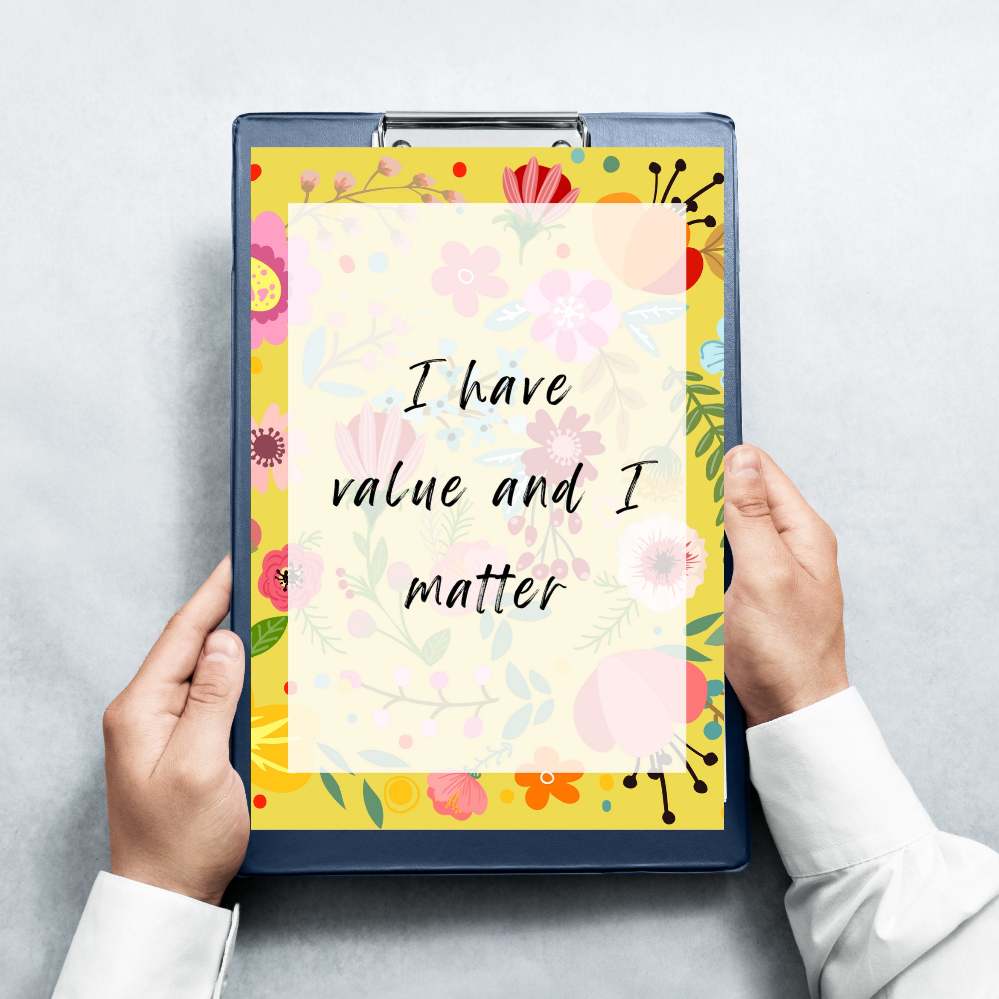 Colorful Affirmation Cards Printable Set Positive Affirmations Instant ...