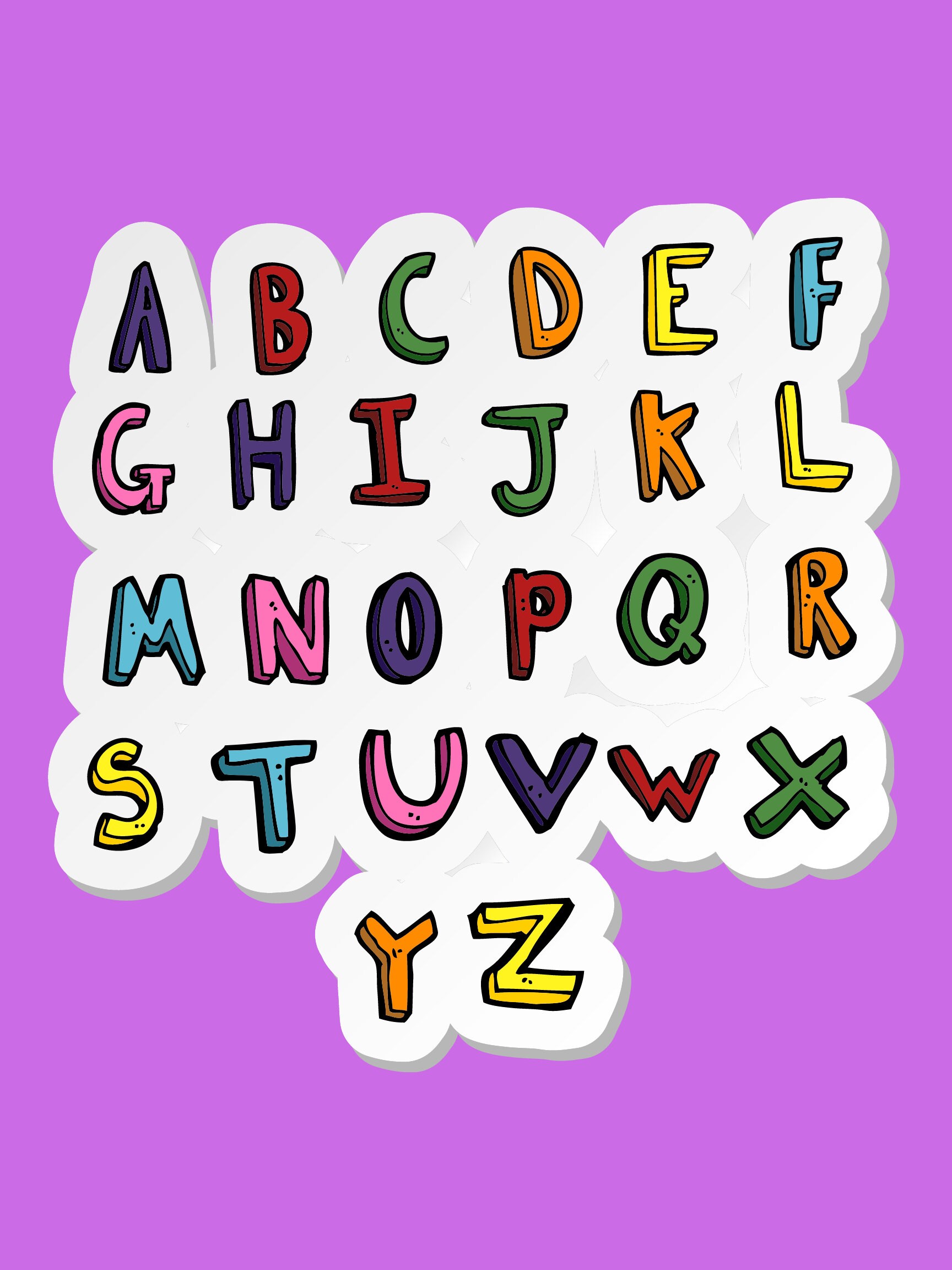 Alphabet Poster, Alphabet Letters, Printable, Homeschool, Digital ...