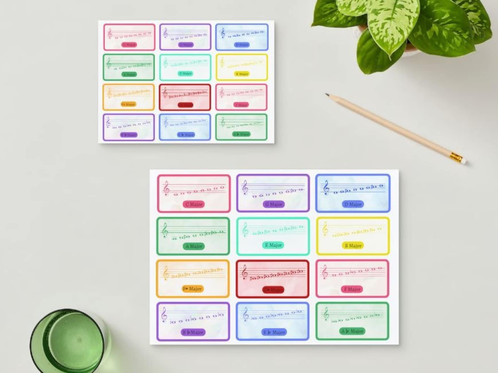 Music Scales, Printable Flashcards, Music Symbols, Music Education ...