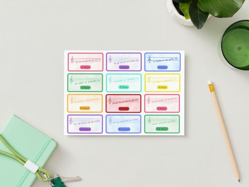 Music Scales, Printable Flashcards, Music Symbols, Music Education ...