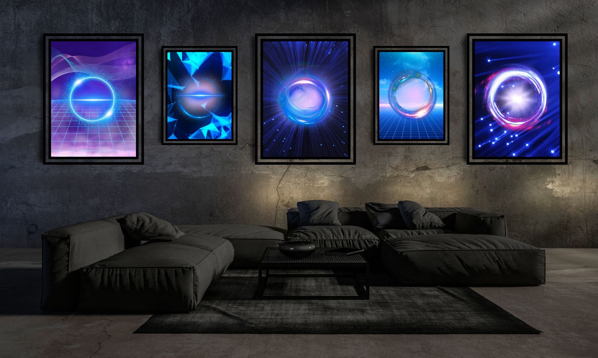Synthwave Poster, Vaporwave Wave, Cyberpunk Wallart, Synthwave Wall Art ...