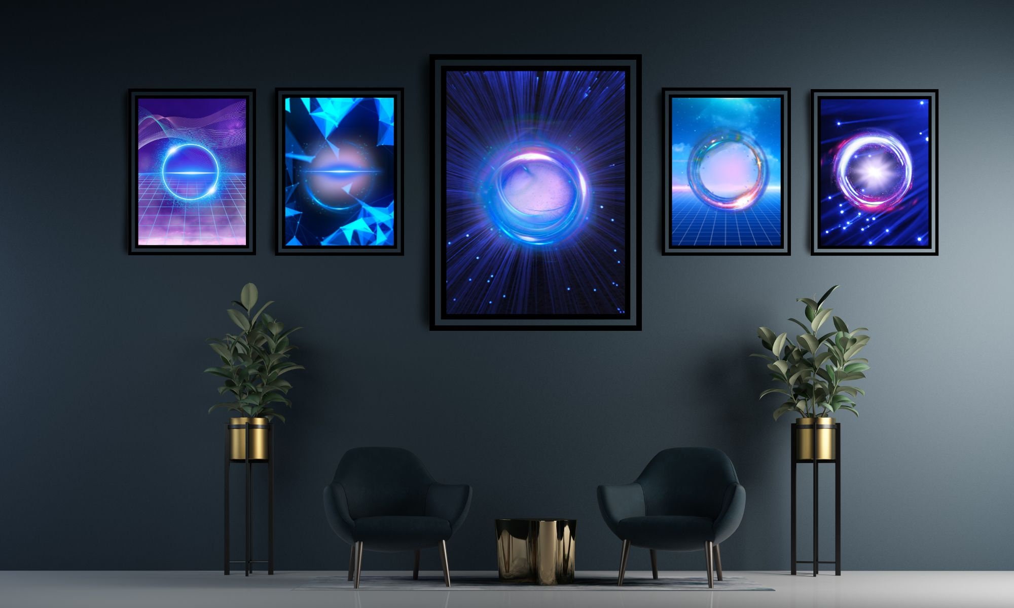 Synthwave Poster, Vaporwave Wave, Cyberpunk Wallart, Synthwave Wall Art ...