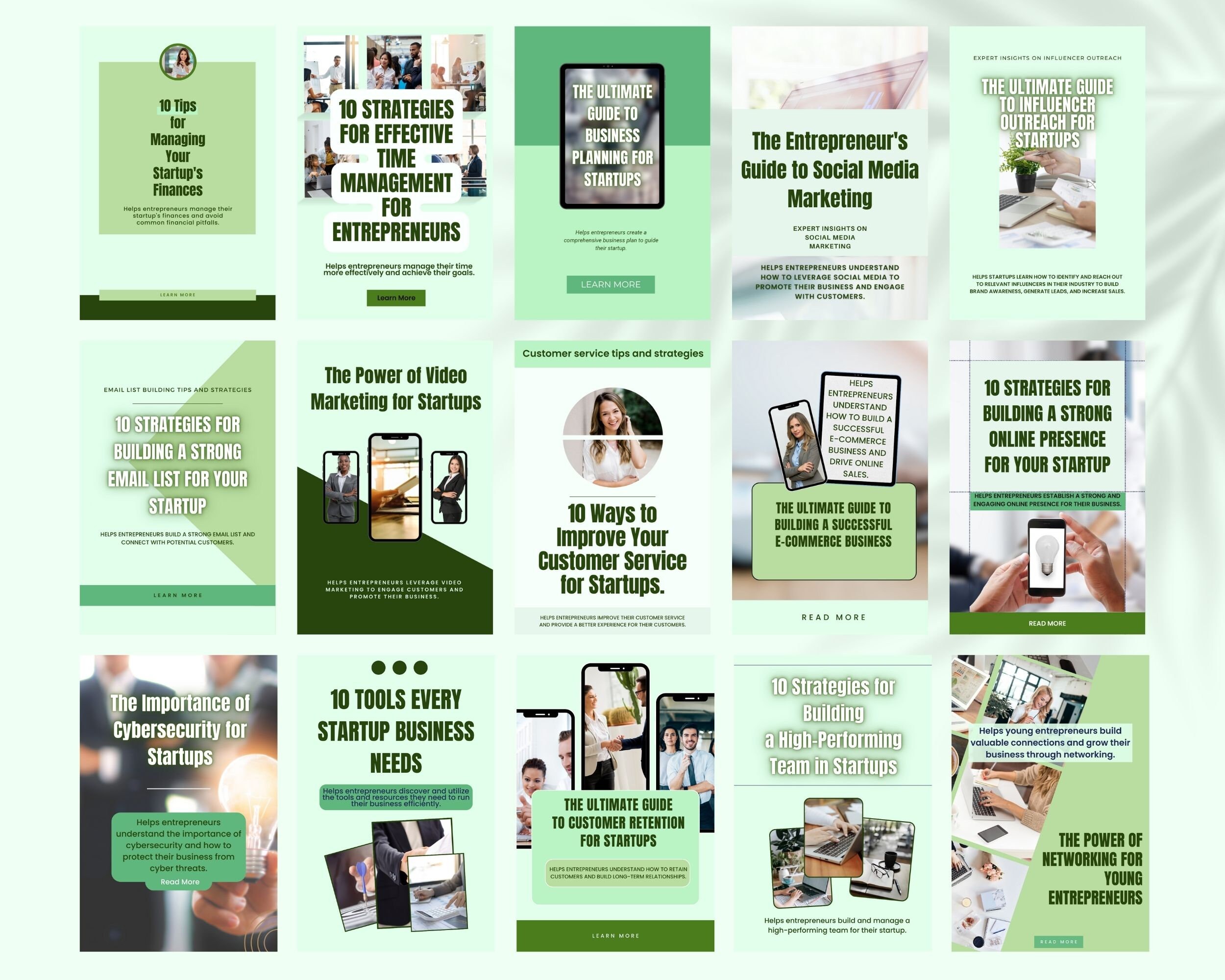 Green Pinterest Template Canva Pinterest Templates Coach Pinterest ...