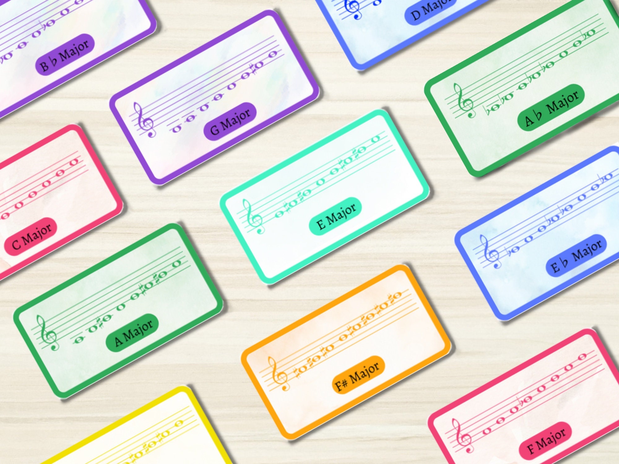 Music Scales, Printable Flashcards, Music Symbols, Music Education ...