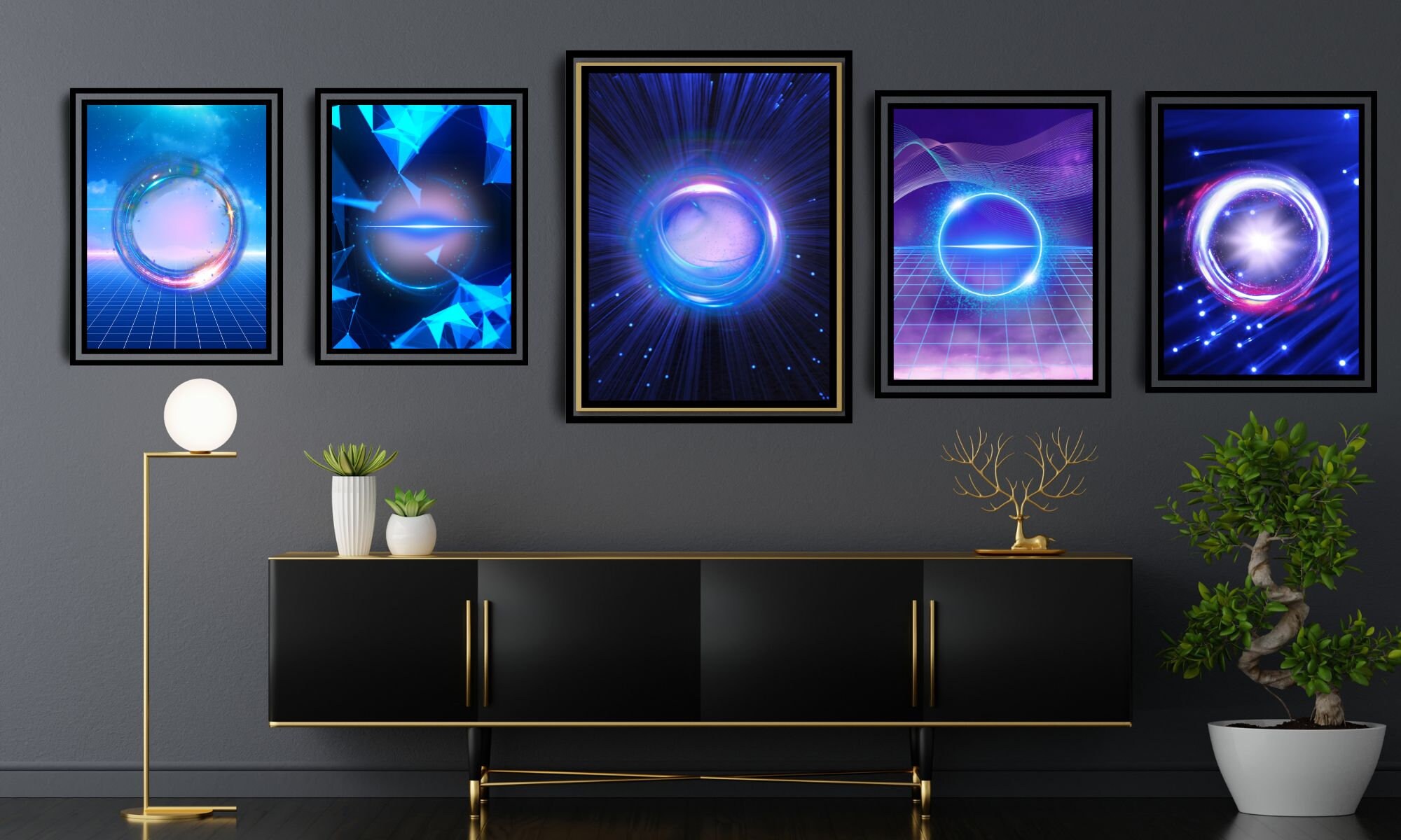 Synthwave Poster, Vaporwave Wave, Cyberpunk Wallart, Synthwave Wall Art ...