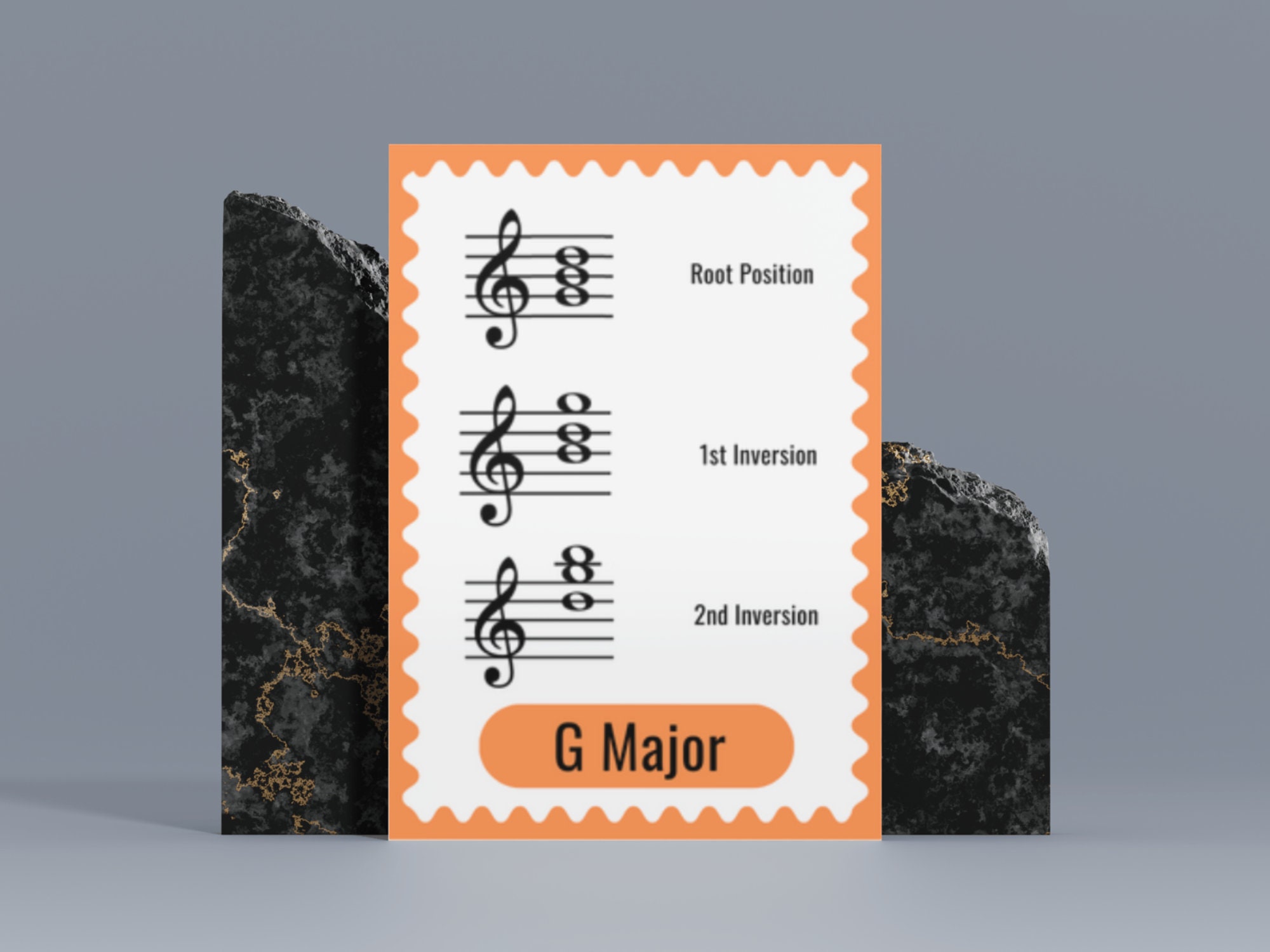 Chord Inversions Printable Flashcards, Piano Student, Piano Education ...
