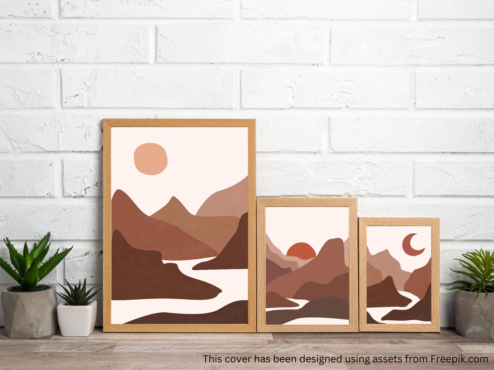 Boho Landscape Naturedownload, Tryptic Landscape Wall Art, Landscape ...