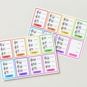 Chord Inversions Printable Flashcards, Piano Student, Piano Education ...