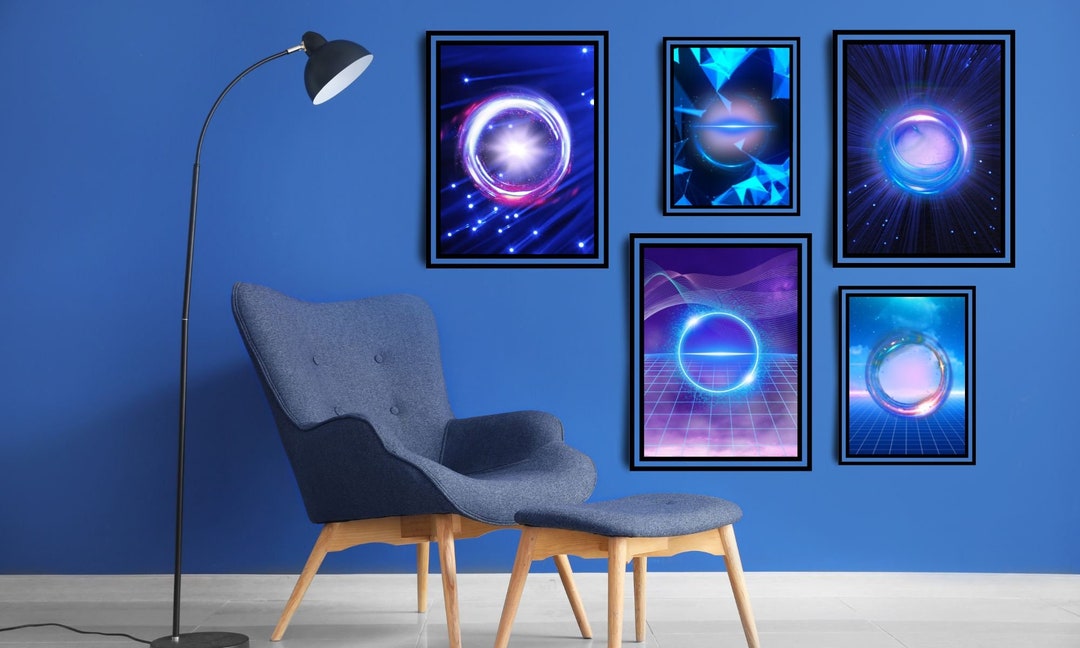 Synthwave Poster, Vaporwave Wave, Cyberpunk Wallart, Synthwave Wall Art ...