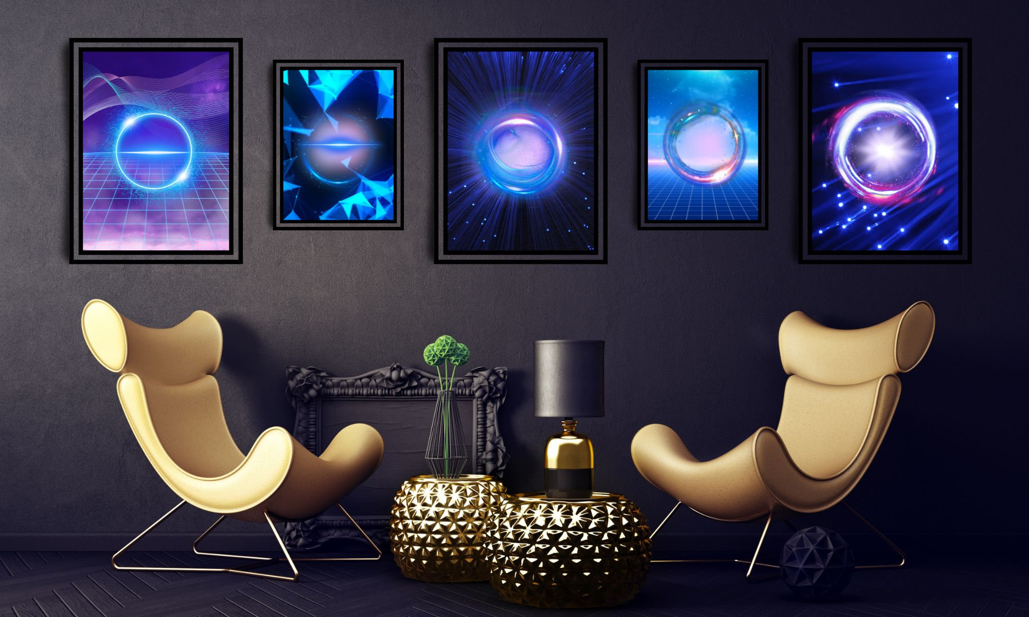 Synthwave Poster, Vaporwave Wave, Cyberpunk Wallart, Synthwave Wall Art ...