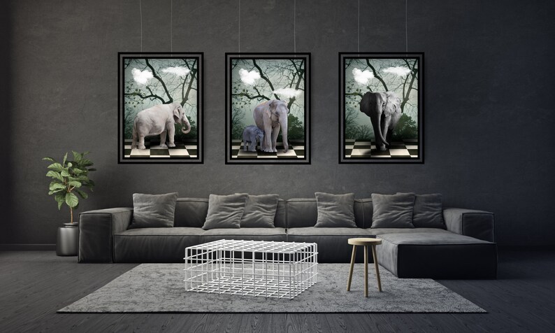 Surreal Elephant, Abstract Surreal Nature Art, Surreal Wildlife, 3 ...