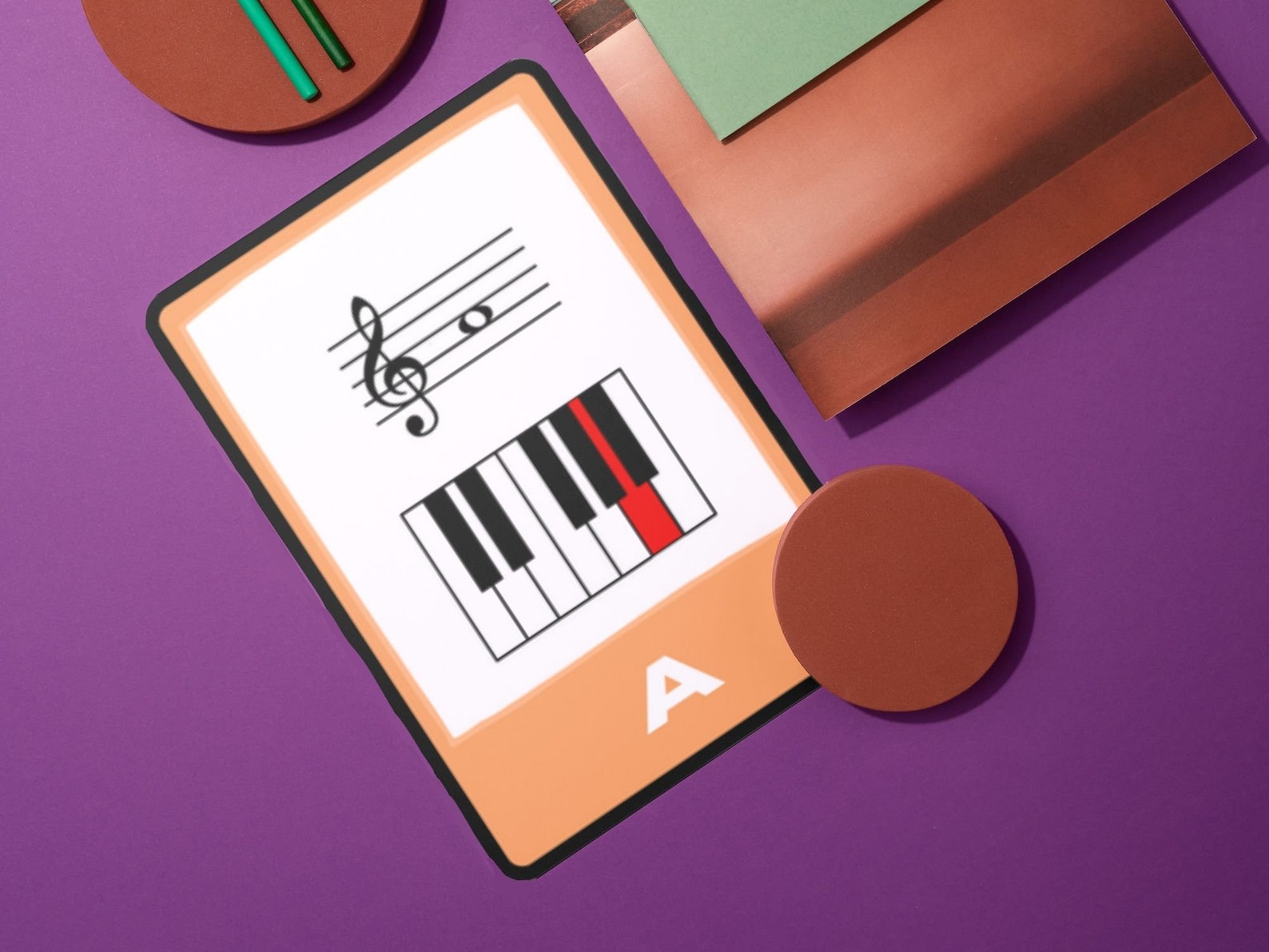 Colorful Music Note Flashcards for Kids, Music Symbols, Printable ...