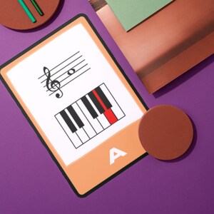 Colorful Music Note Flashcards for Kids, Music Symbols, Printable ...