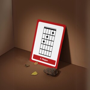 Guitar Chord Chart, Flash Cards, Guitar Theory, Guitarist Gift, Guitar ...