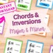 Chord Inversions Printable Flashcards, Piano Student, Piano Education ...
