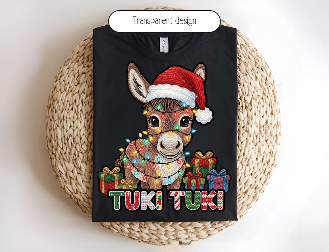 Tuki Tuki Donkey Sublimation PNG, Mexican Christmas Design, Feliz ...