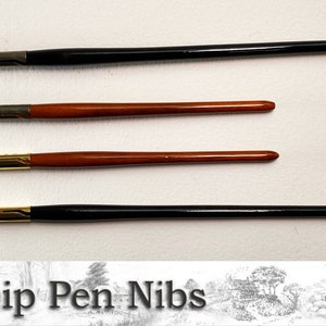 Wooden Dip Pen Nib Holders for Vintage Nibs - Wood or Black Holder With ...