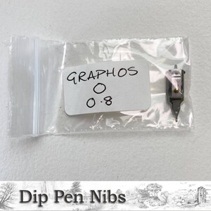 Pelikan Graphos Pen Nibs "o" Size 0.8 Round Nib for Round-ended Lines ...