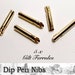 Dip Pen Nib Ferrules / Accommodation Tips - Pack of 5. Convert Feather ...