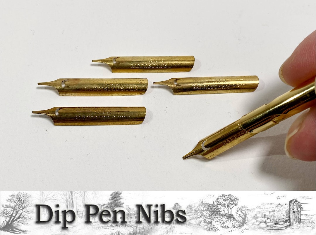Vintage Barrister's Pen Nibs by John Heath – Calligraphy Lettering - Etsy